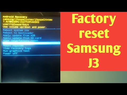 How to factory reset Samsung J3 mobile |||| factory reset|| by urdu