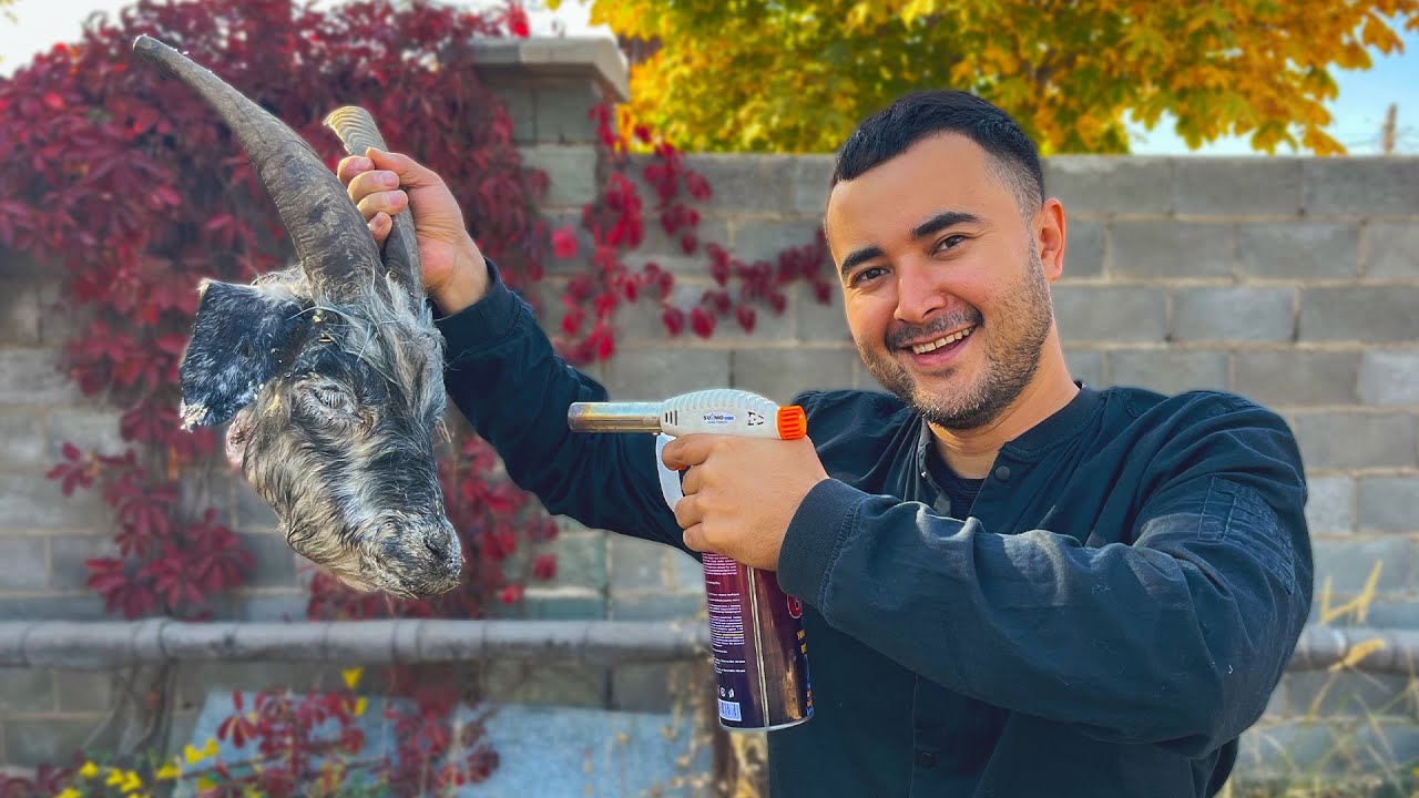 I cook Stewed GOATS HEAD for 6 hours! Healthy Turkish food from the ...