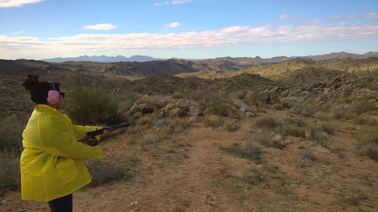 Nicki Shooting Rossi m92 .357 mag Levergun - YouTube