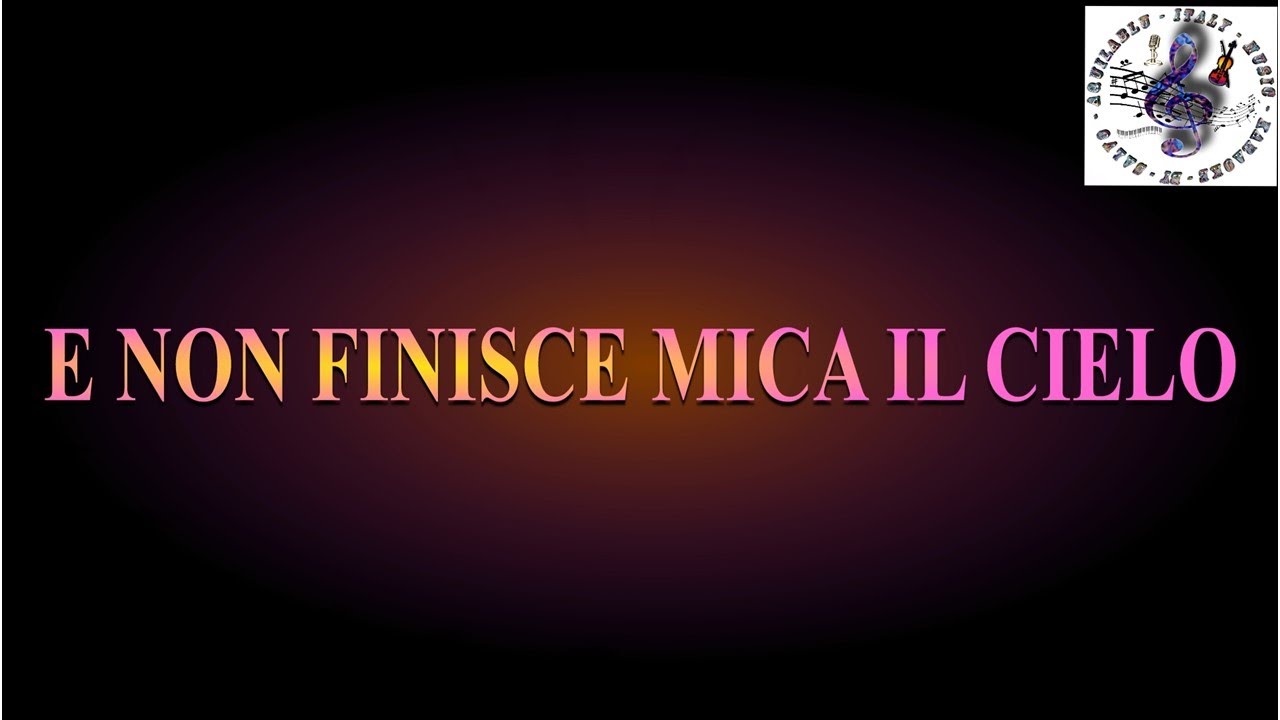 Karaoke - MIA MARTINI - E NON FINISCE MICA IL CIELO -2 semitoni ...