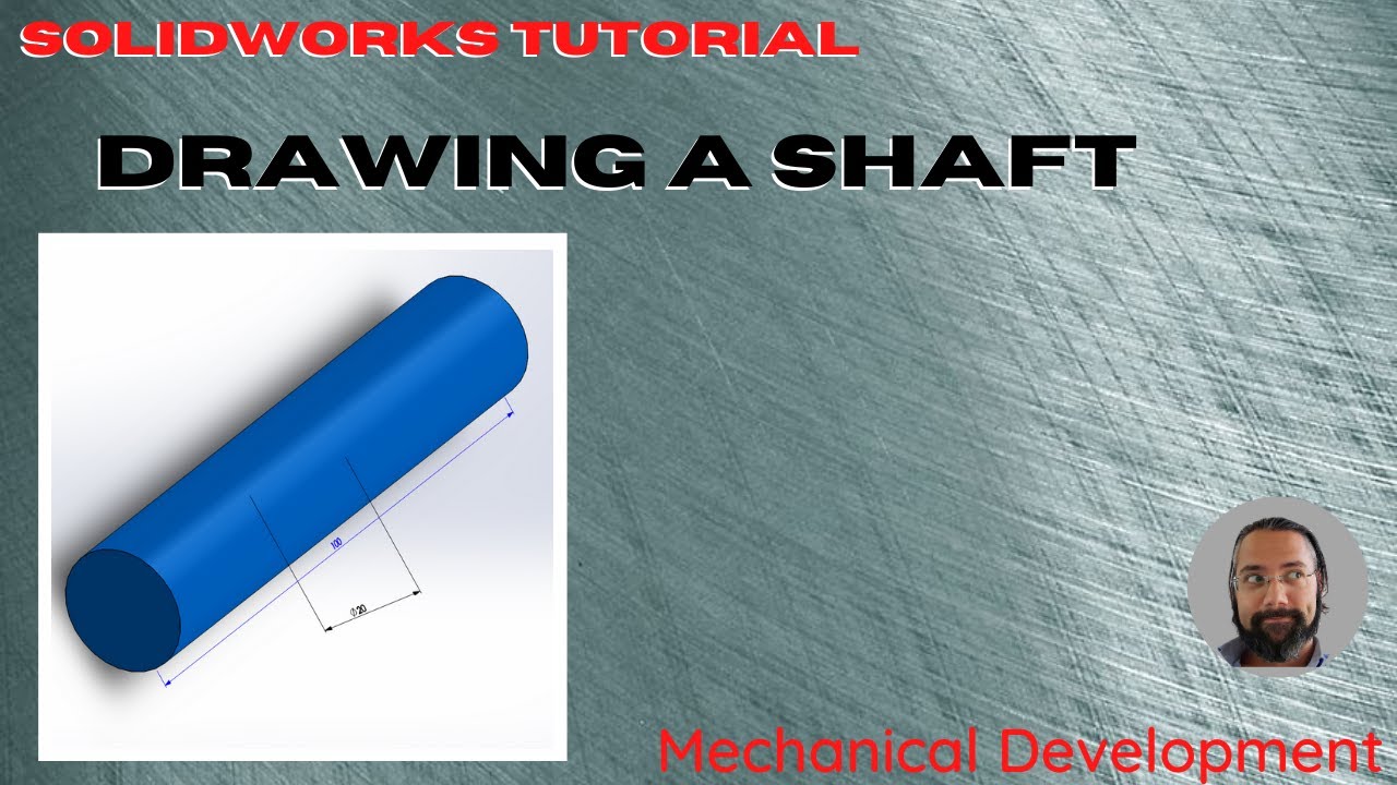 solidworks tutorial - circular part + drawing & tolerances - YouTube