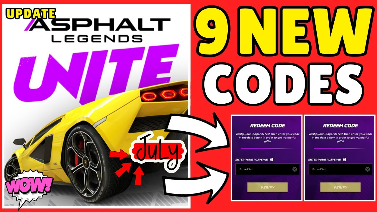 ⚠️ 10-JULY CODES ⚠️ ASPHALT LEGENDS UNITE REDEEM CODES 2025 || ASPHALT ...