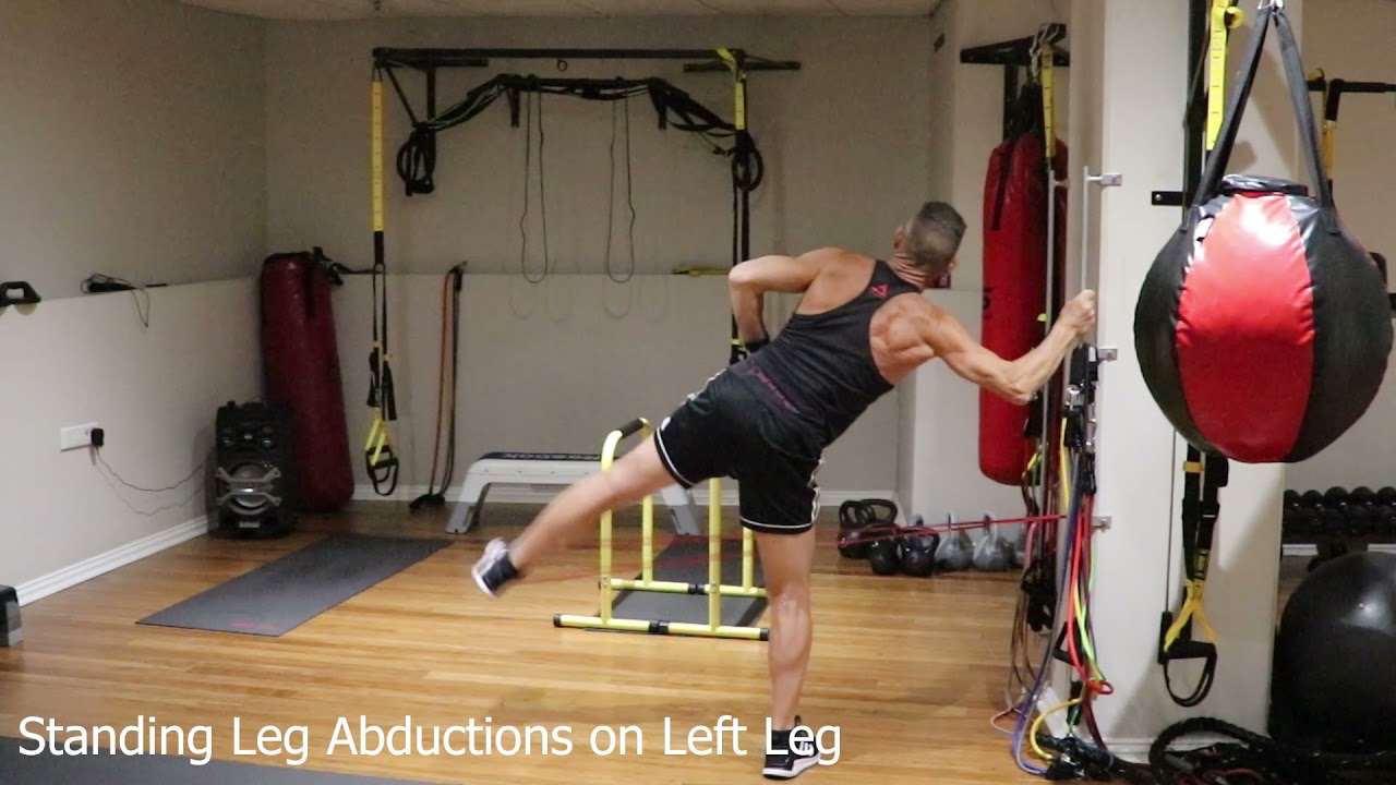 GLUTE MEDIUS - Standing Leg Abductions with Left Leg - Functional ...