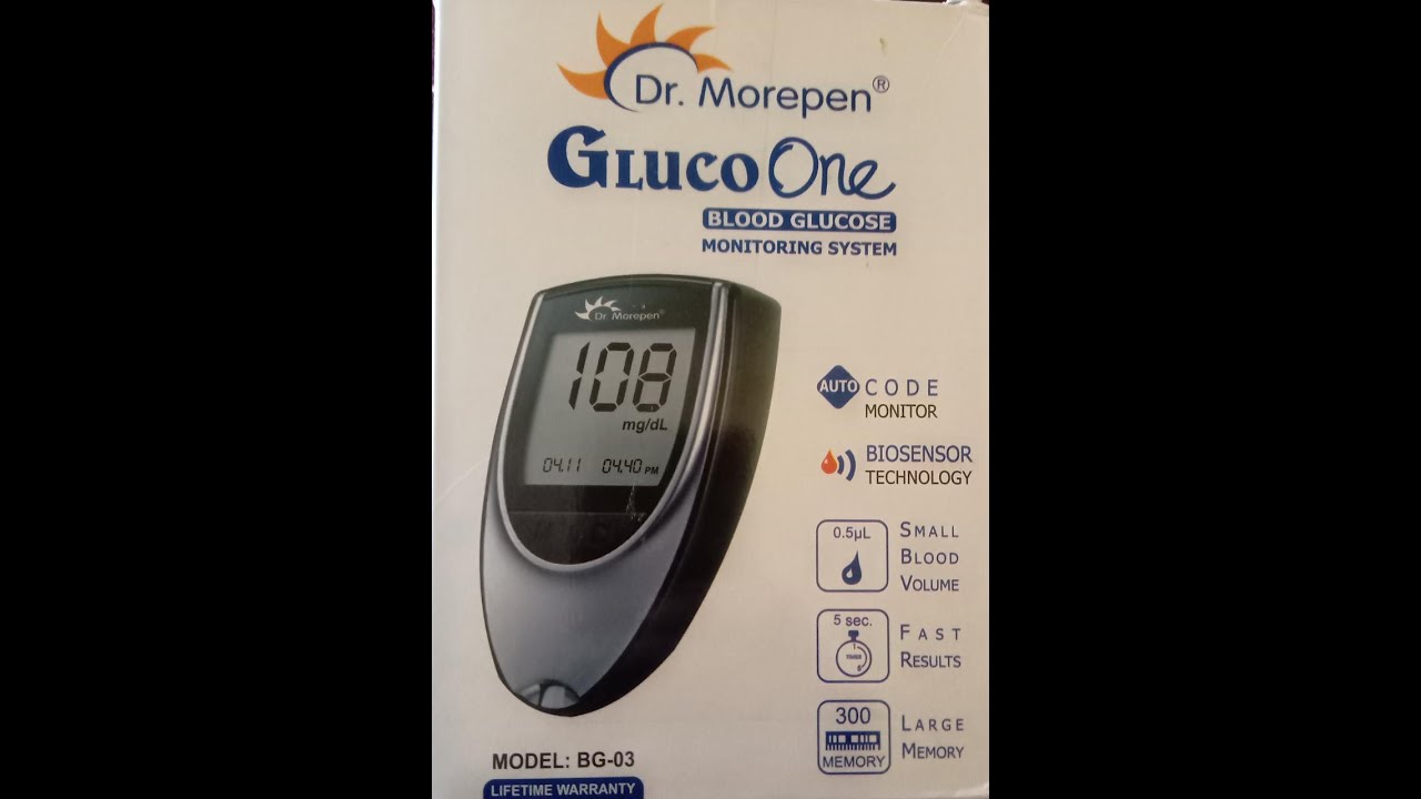 Dr. Morepen Gluco meter unboxing - YouTube