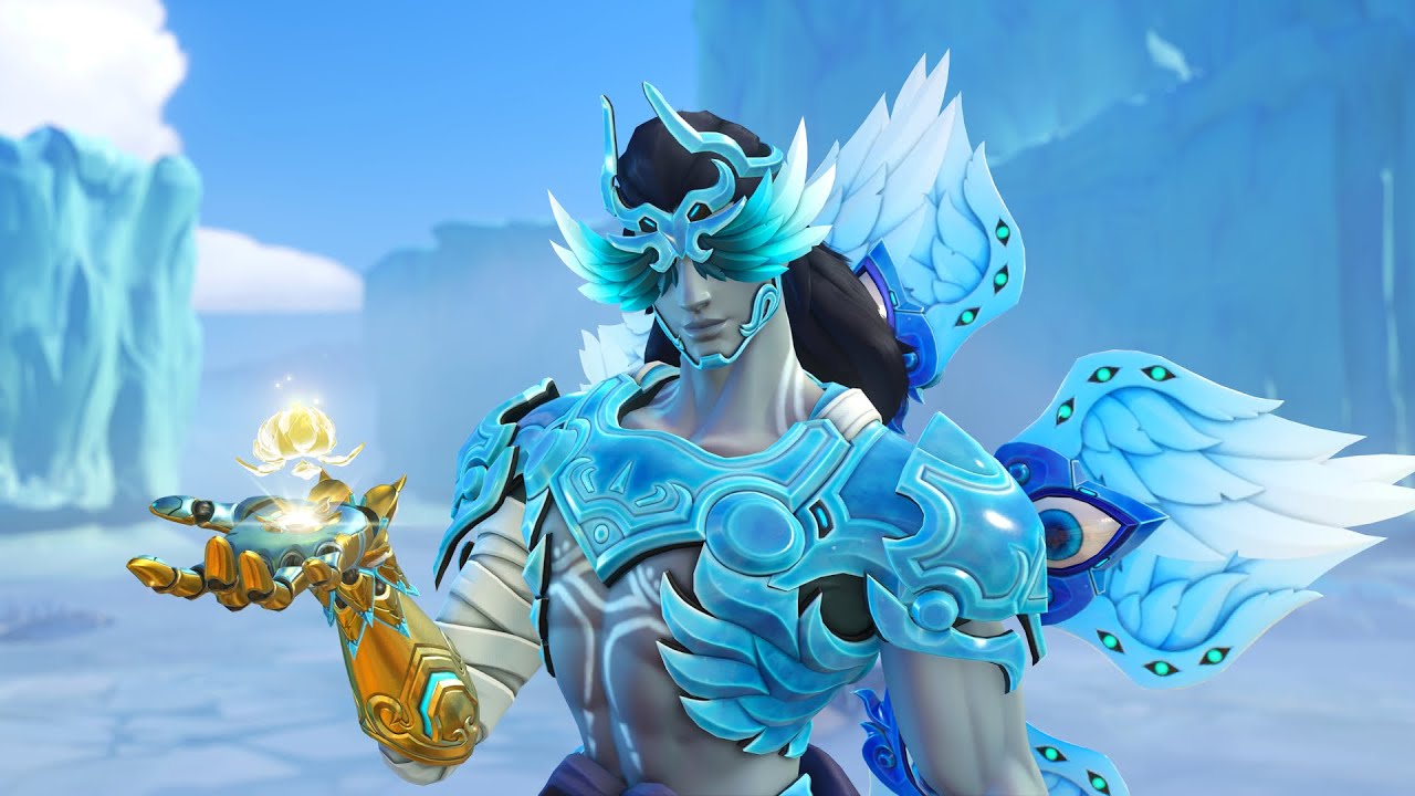 Frozen Seer Lifeweaver Skin Preview | Overwatch 2 Discord Quest - YouTube
