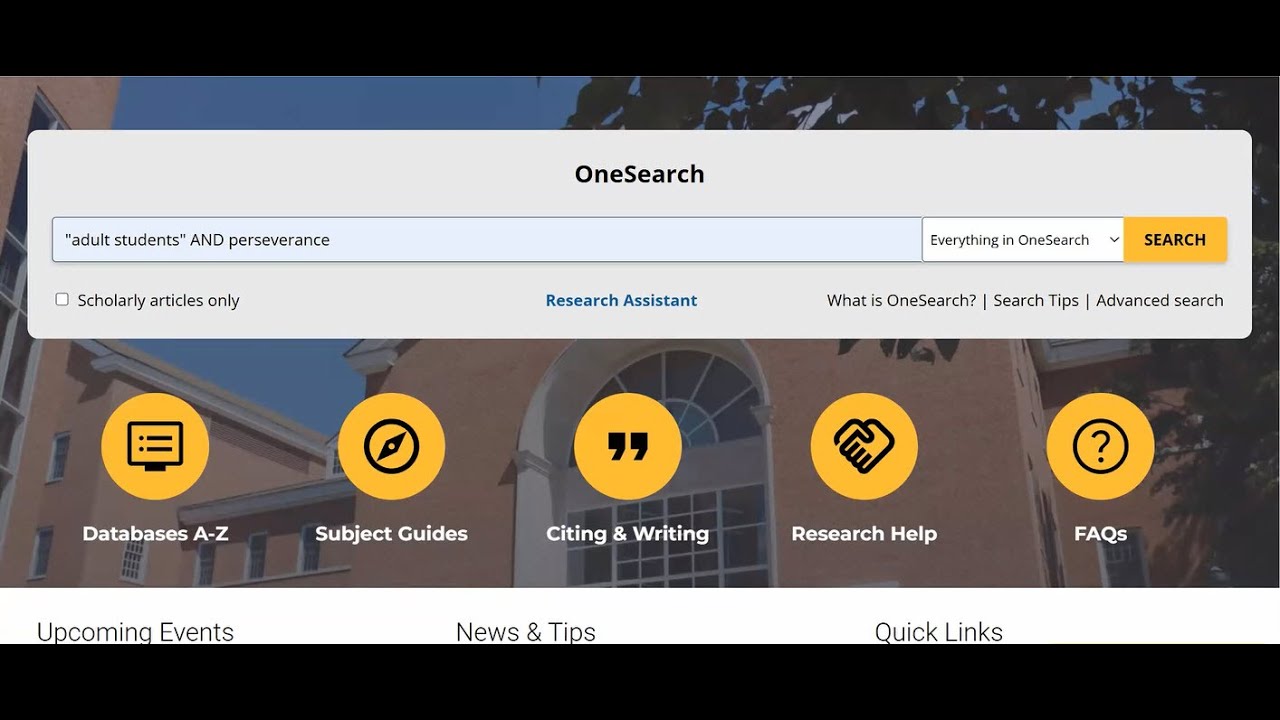 What is OneSearch? - YouTube