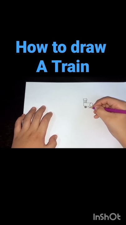 How to draw a train - YouTube