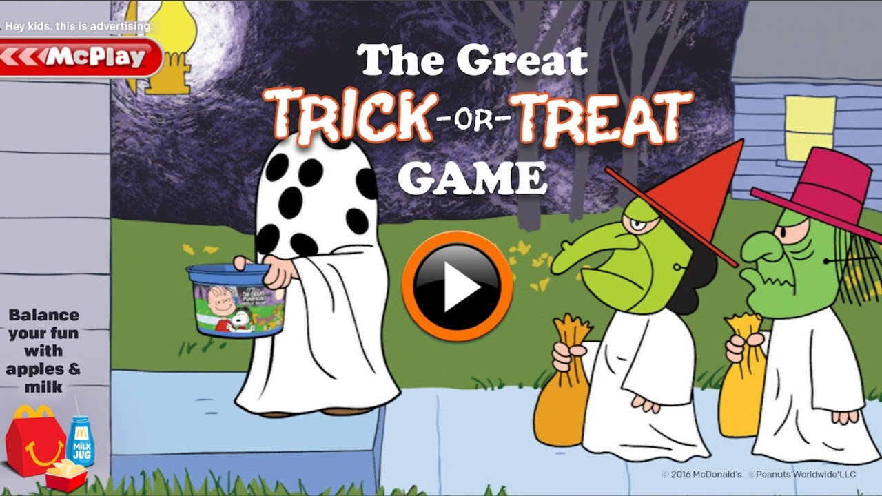 2016 McDonald's Unlock McPlay It's Great Pumpkin Charlie Brown The ...