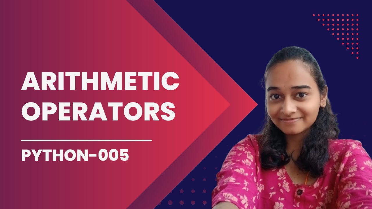 Arithmetic Operators in Python (python-005) - YouTube