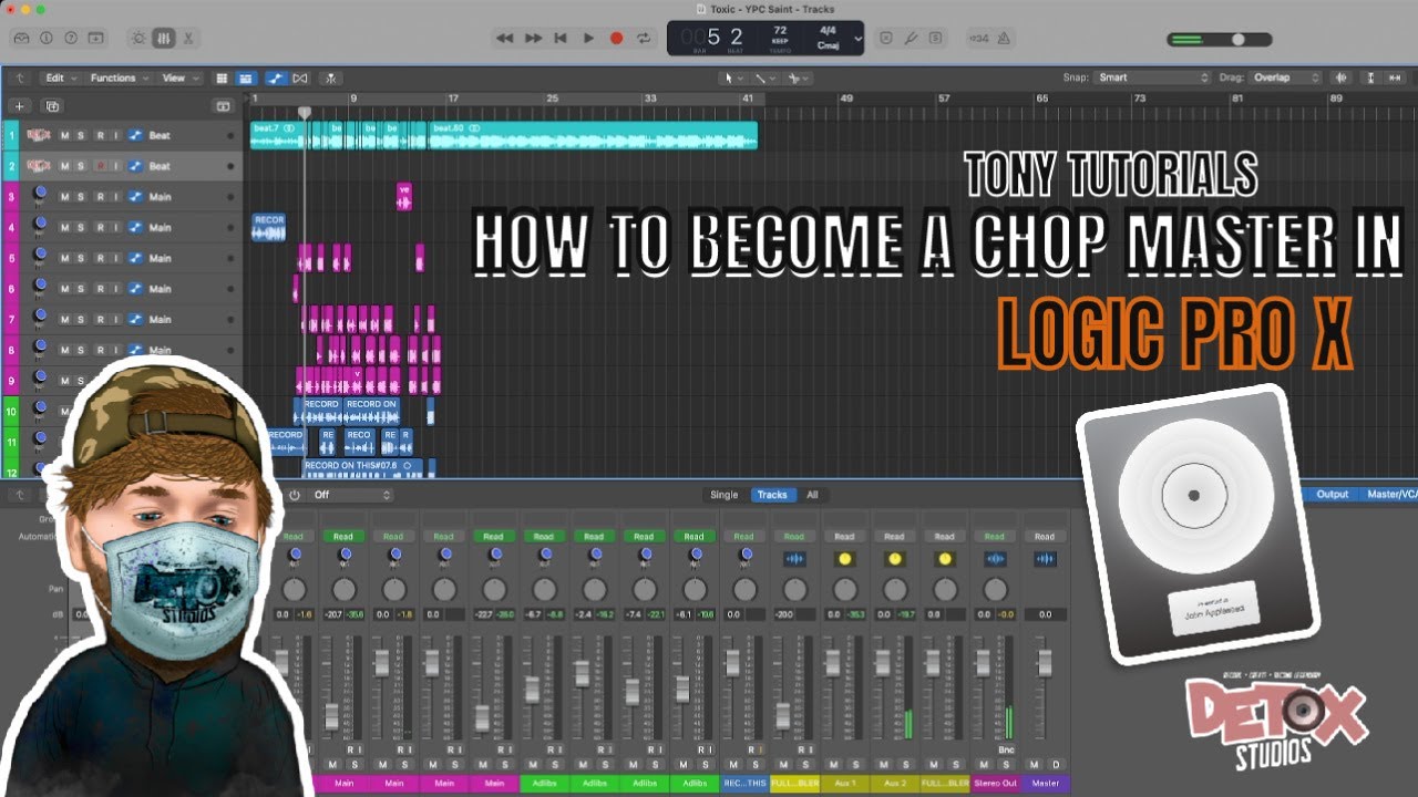 How To Chop Beats & Add Vocal Stutters In Logic Pro X - Tony Tutorials ...