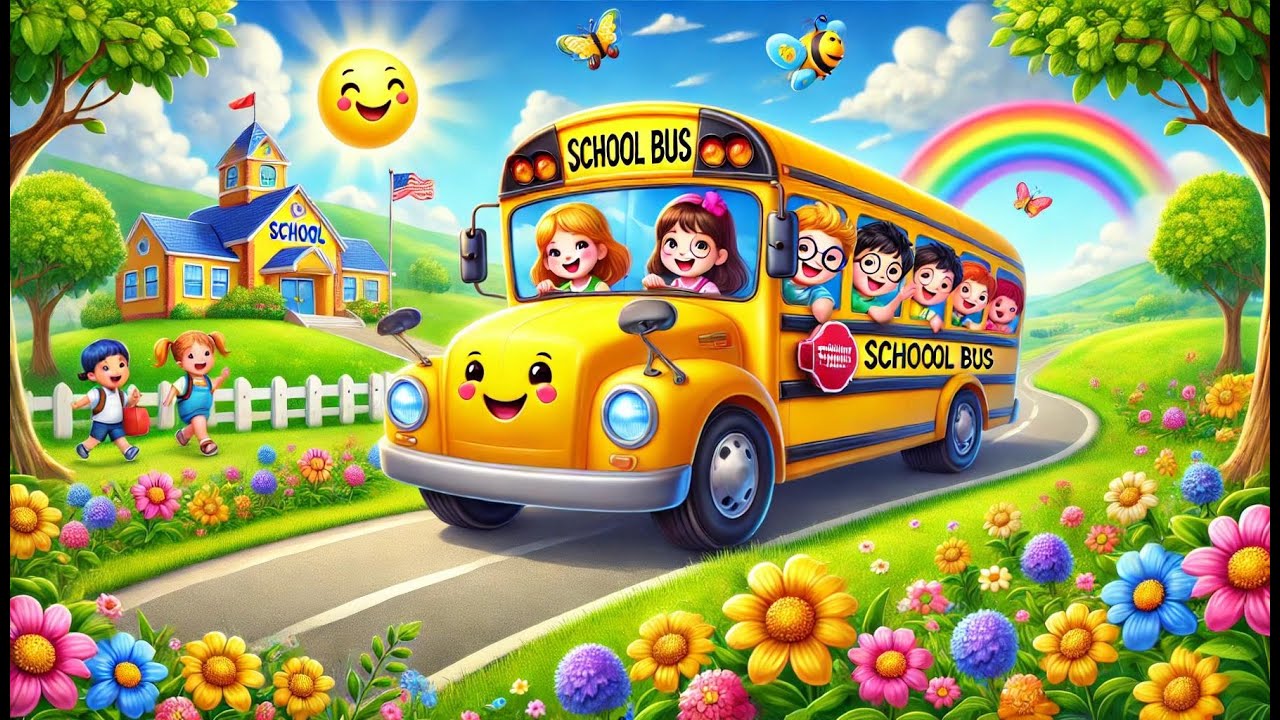 🚌 Der Schulbus Song – Lustiges Kinderlied zum Mitsingen | Kinderlieder ...