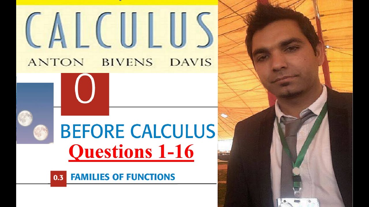 Calculus Ch # 0 Ex # 0.3 Question 1-16 Before Calculus Families of ...