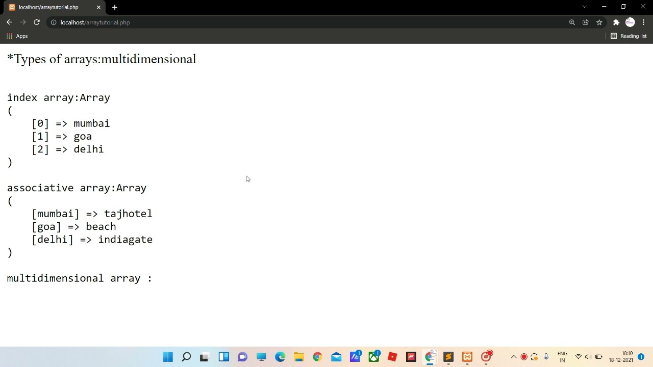 Php Multidimensional Array Check Value Is Array Youtube 1169