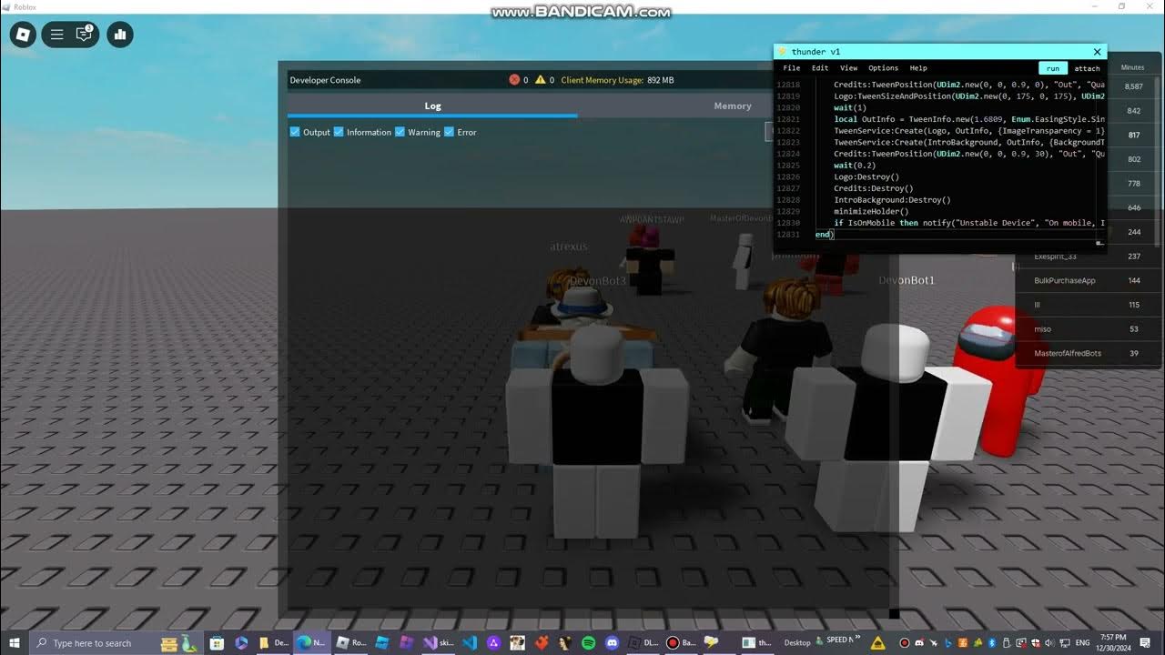 THUNDER ROBLOX EXPLOIT SHOWCASE - YouTube