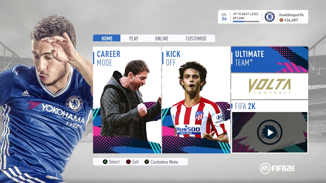 FIFA 2K - Menu Animated - YouTube