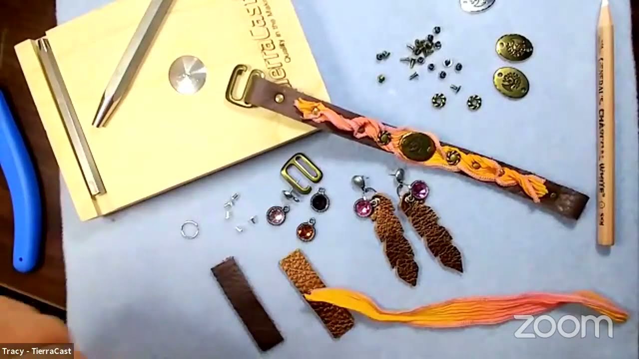 Leather Craft Collection - Cold Connection Jewelry Making Demo - YouTube