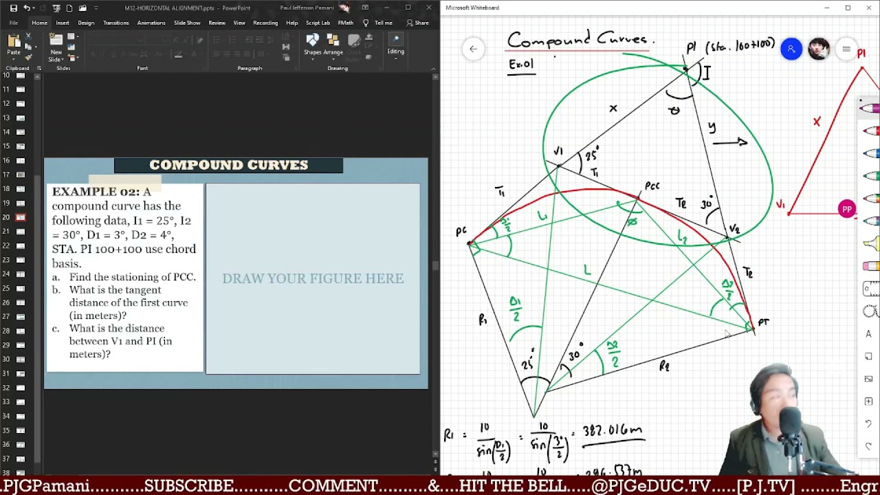 CE 2121-FUNDAMENTALS OF SURVEYING -M12-HORIZONTAL ALIGNMENT-COMPOUND ...