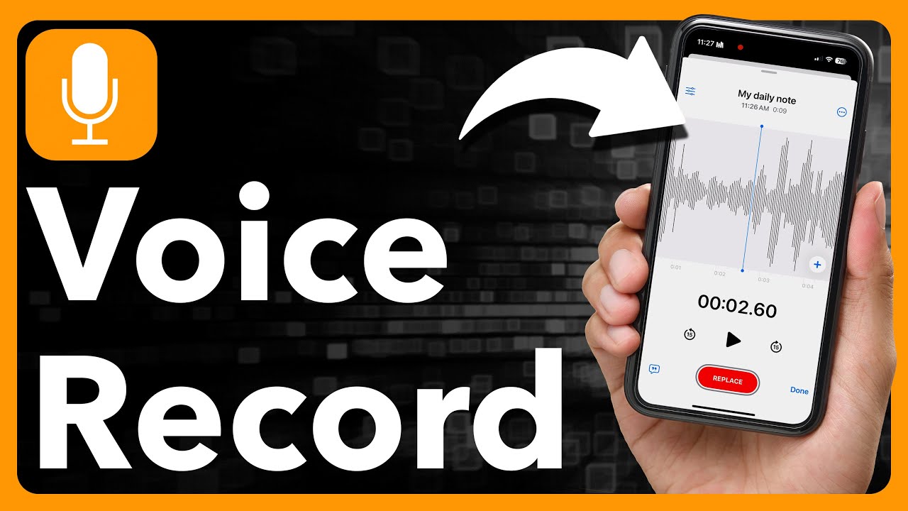 How To Voice Record On iPhone - YouTube