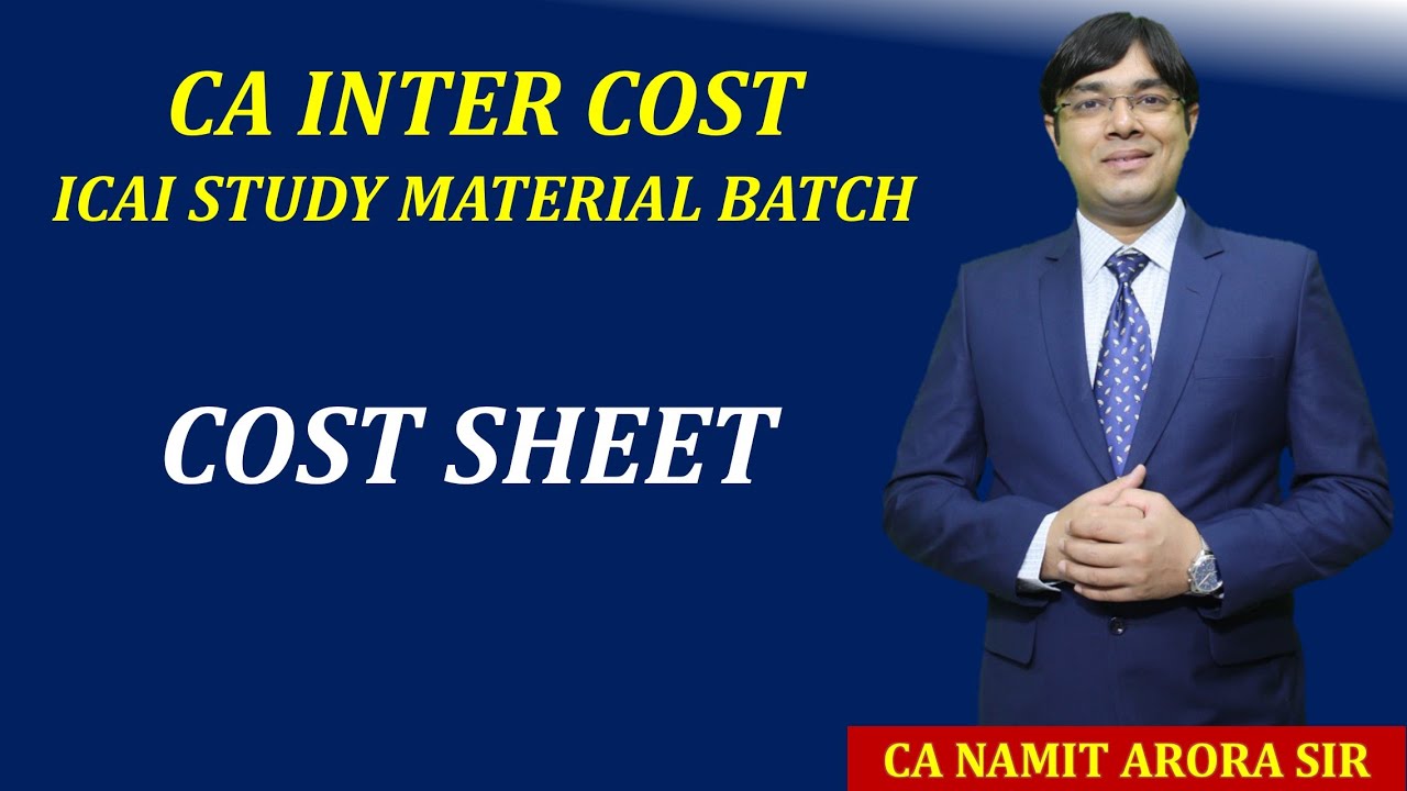 FREE ICAI STUDY MATERIAL BATCH COST SHEET - YouTube