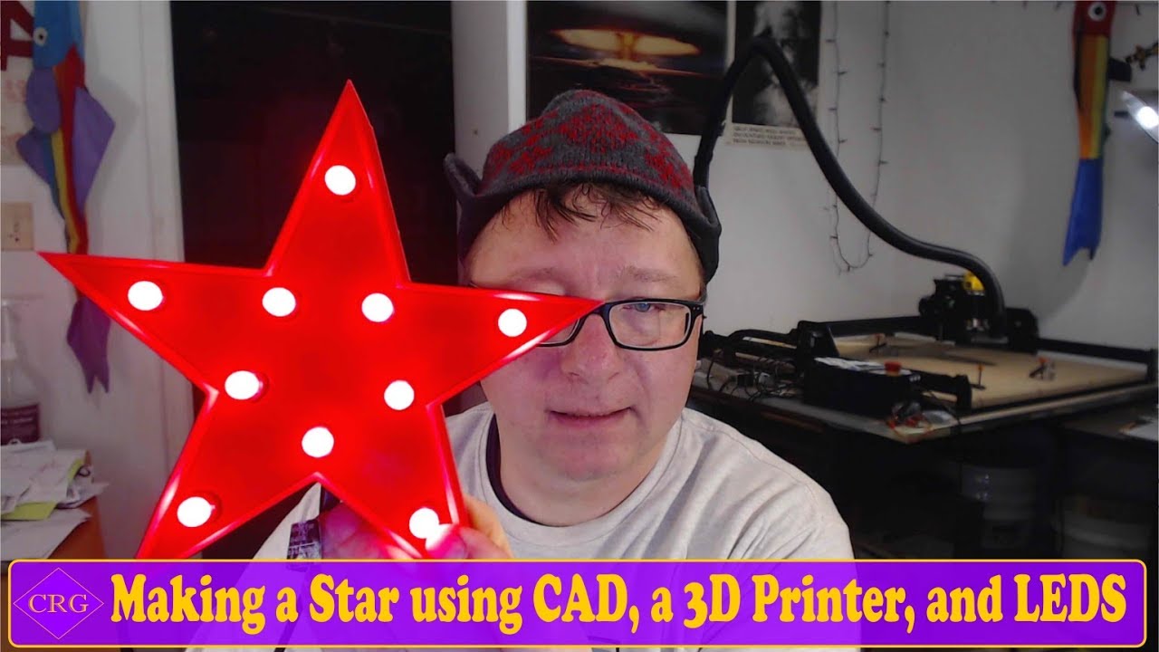 LED Star using Fusion 360, 3D Printing, and ESP8266 - YouTube