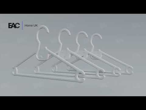 EAC HOME Beyaz Plastik Çocuk Elbise Askısı Bebek Kıyafet Askısı