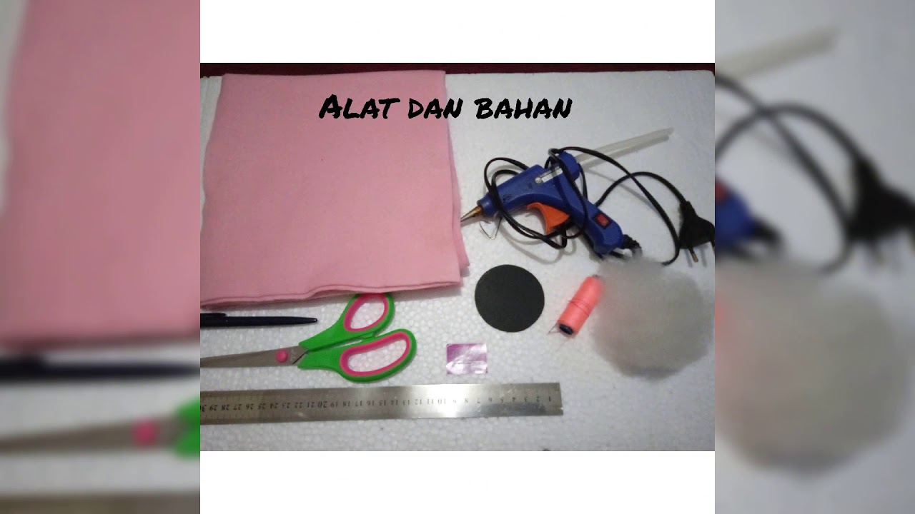 Tutorial cream puff dari kain flanel - YouTube
