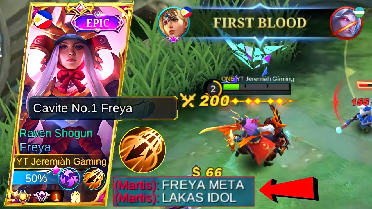 NEW ONE SHOT BUILD ON FREYA😱 | TOP 1 GLOBAL FREYA | FREYA BEST BUILD ...