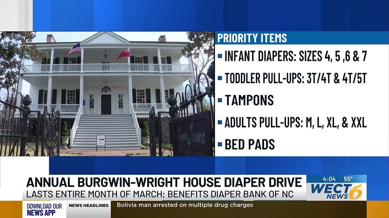 Burgwin-Wright House to host diaper drive in March - YouTube