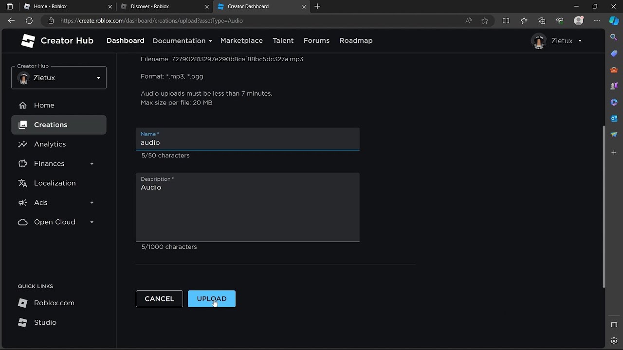 How To Upload Audio To Roblox (After 2023 Update) - YouTube