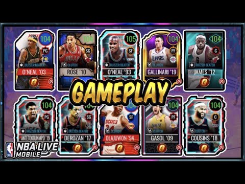 FULL 104 OVR GOLDEN TICKET LINEUP GAMEPLAY | NBA Live Mobile 20 S4 ...