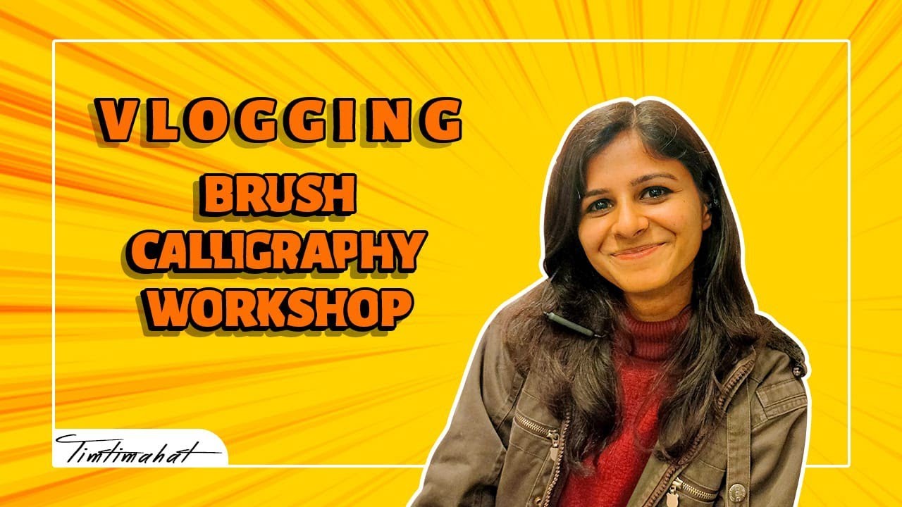 Vlog 1 // Hosting A Brush Calligraphy Workshop in GURGAON // My ...