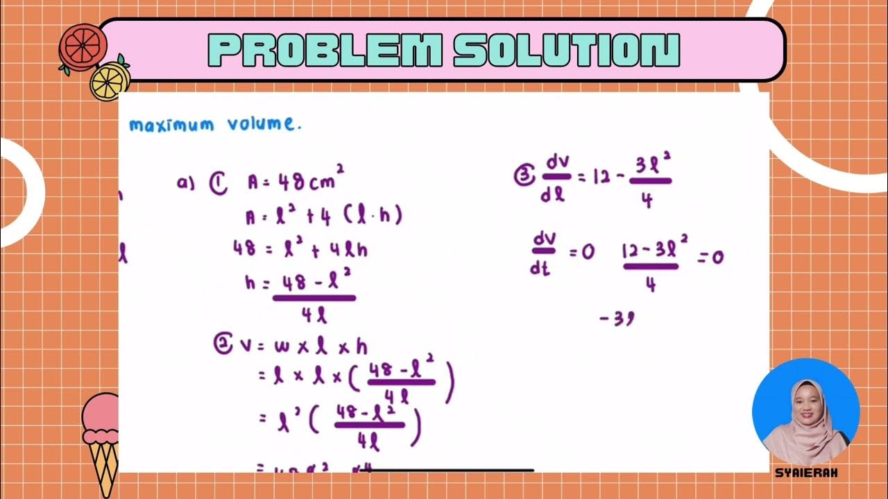 MAT 183 GROUP ASSIGNMENT: APPLICATIONS OF DIFFERENTIATION - YouTube