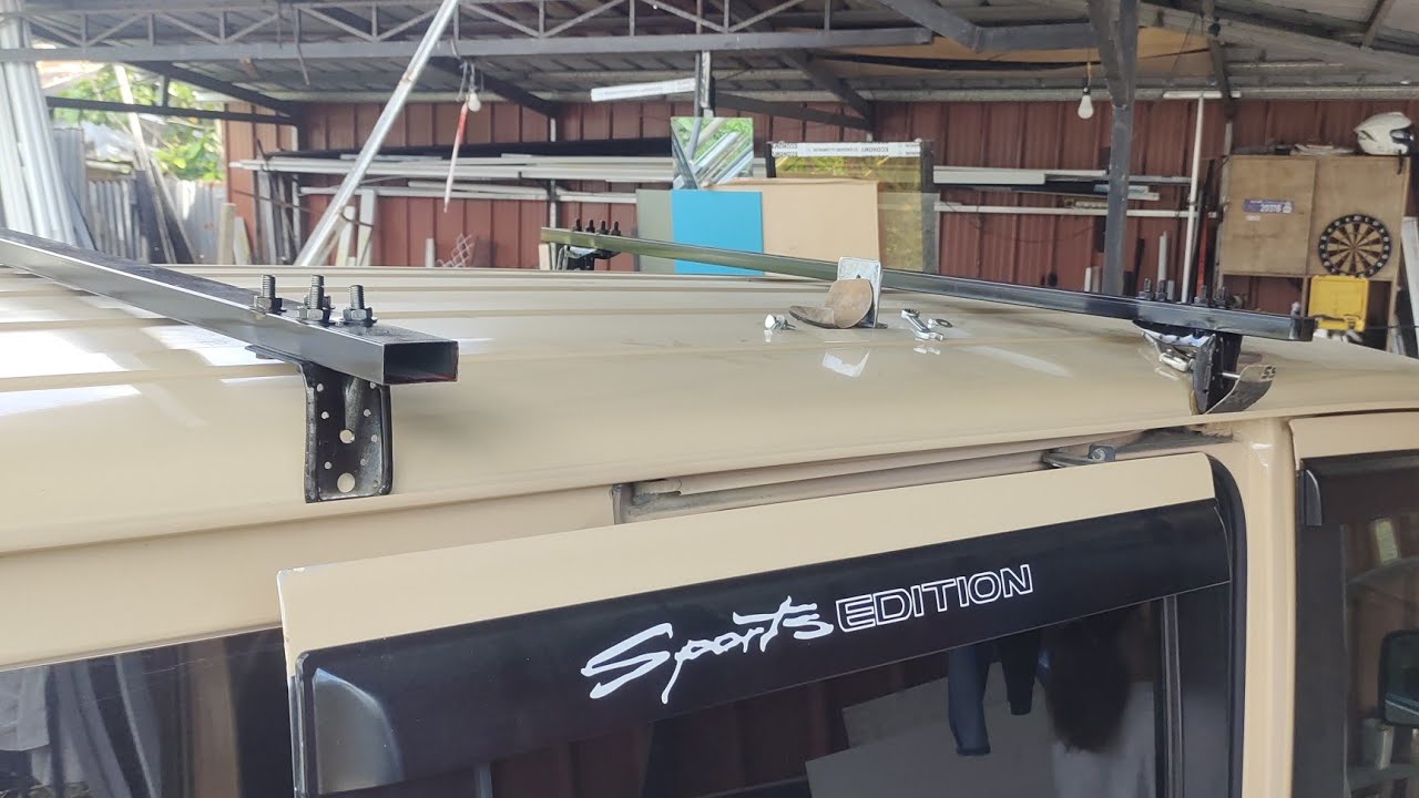 Diy room rack for my Mini van Roof top tent - YouTube