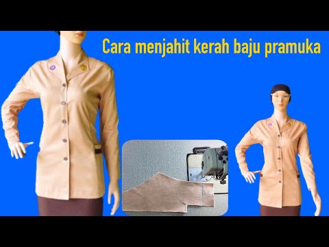 Cara menjahit kerah setali‼️baju pramuka @tailorazka7549 #tutorialmenjahit  