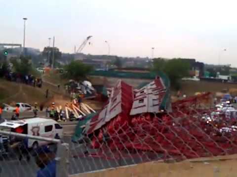 Sandton Bridge Collapse South Africa - M1 & Grayston Off-Ramp - YouTube