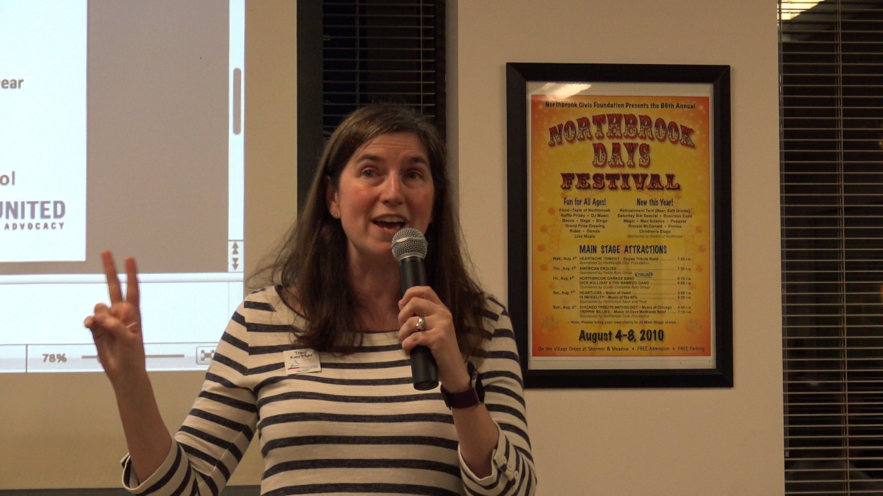 Tracy Katz addressing on Democrats of Northfield Township Meeting - YouTube