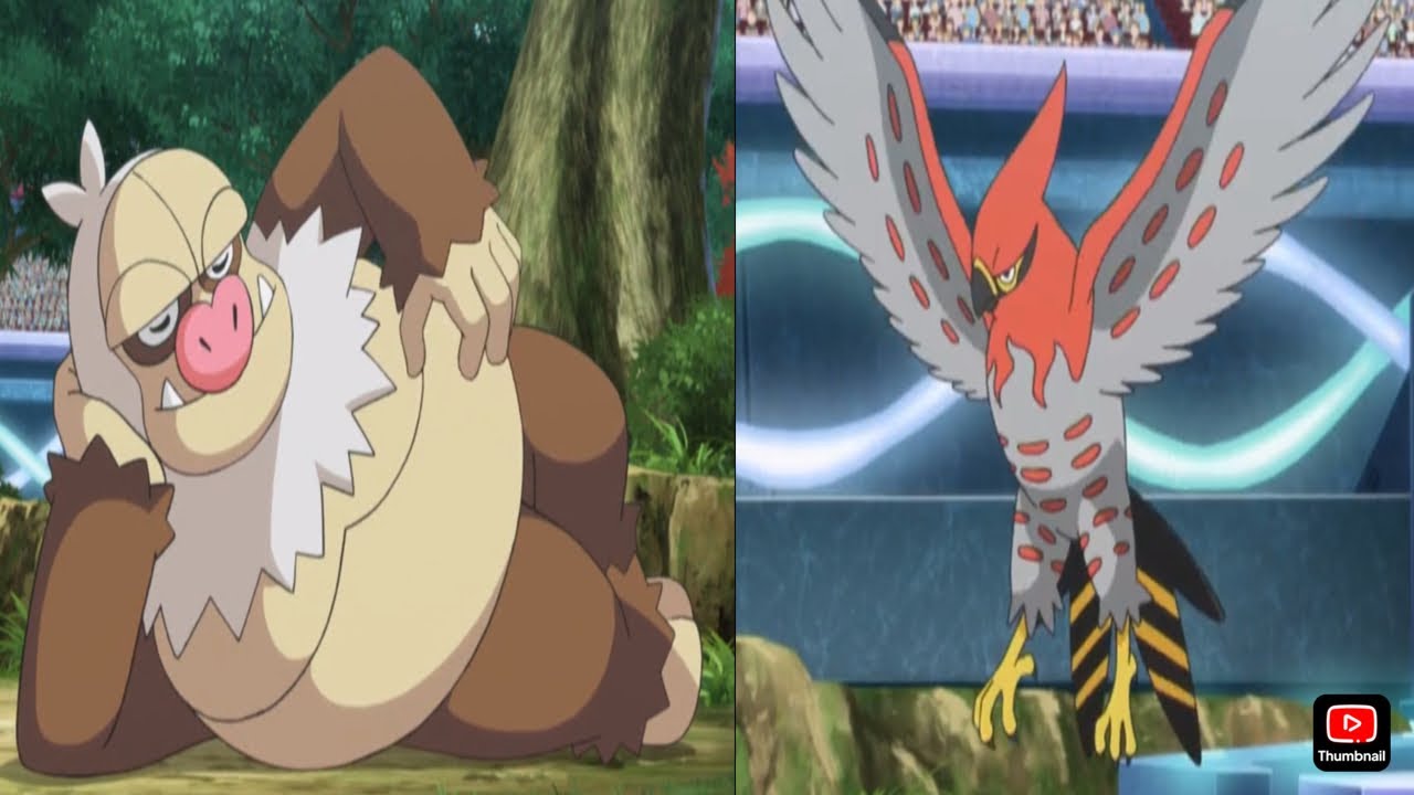 [Pokemon Battle] - Talonflame Vs Slaking - YouTube