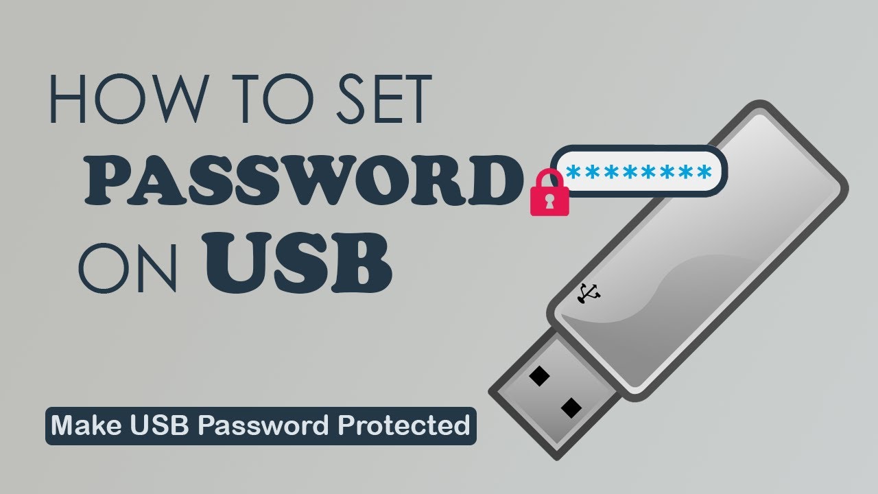 How To Lock USB With Password | USB Password Protected | URDU/HINDI ⚡⚡⚡ ...