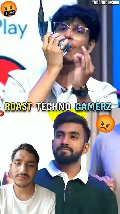 TRIGGERED INSAAN ROAST TECHNO GAMERZ 🤯 #shorts #ytshorts #technogamerz #triggeredinsaan - YouTube