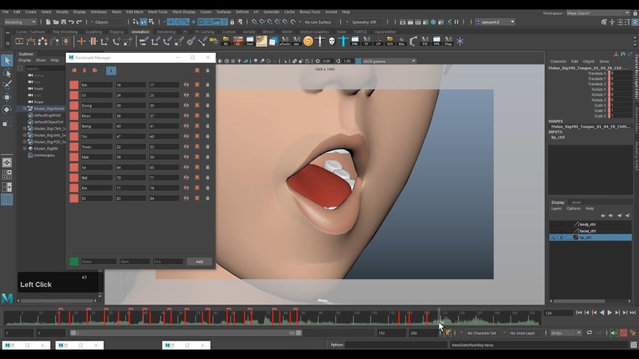 Lip Sync 3d Animation Process Time Lapse Youtube