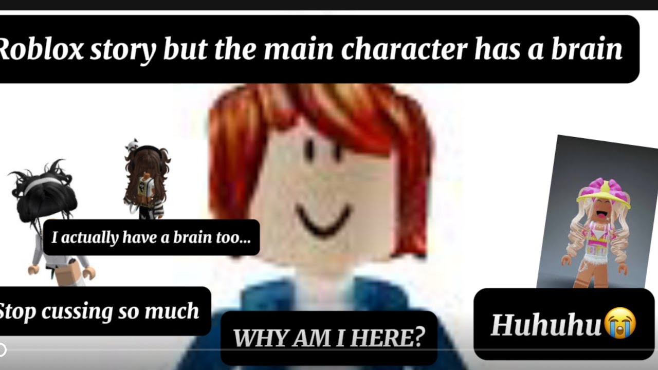 Roblox story but the main character has a brain part one (warning ...
