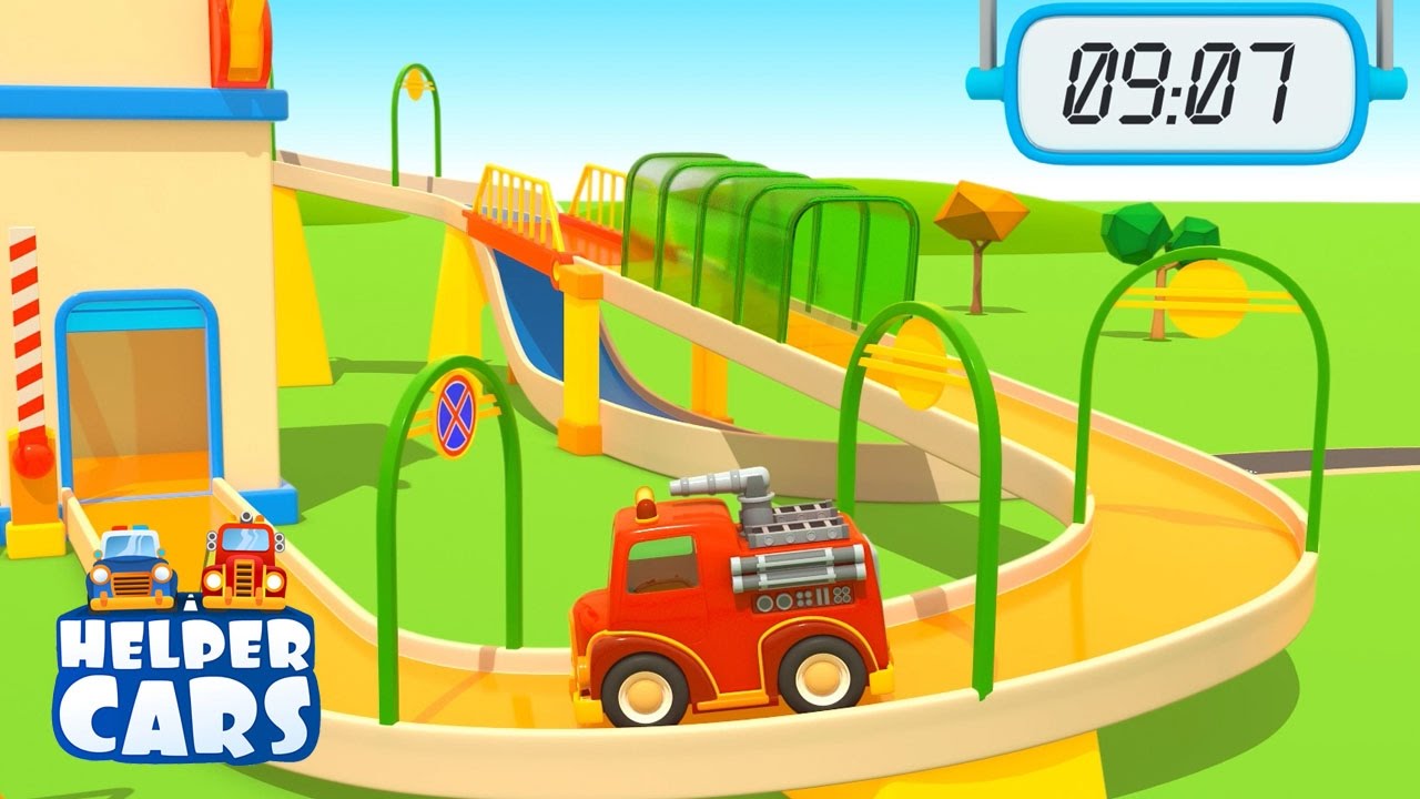 Helper cars | Cartoni animati per bambini: Veicoli speciali e la gara ...