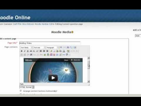 Embed Video in Moodle - YouTube