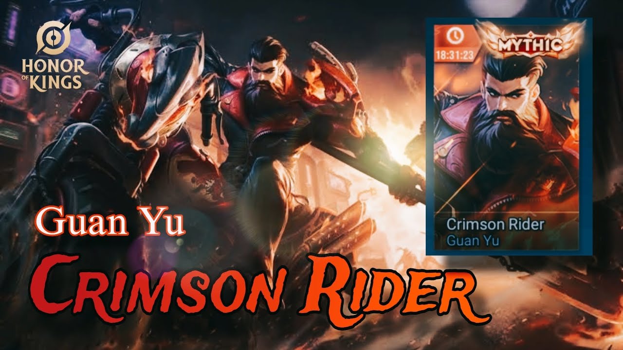 Crimson Rider Guan Yu | Skin Spotlight | Mythical Skin | Honor of Kings ...