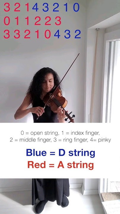 Joy To The World 🎻 Violin & Viola Tutorial With Color Coded Strings 🔴🔵 ...