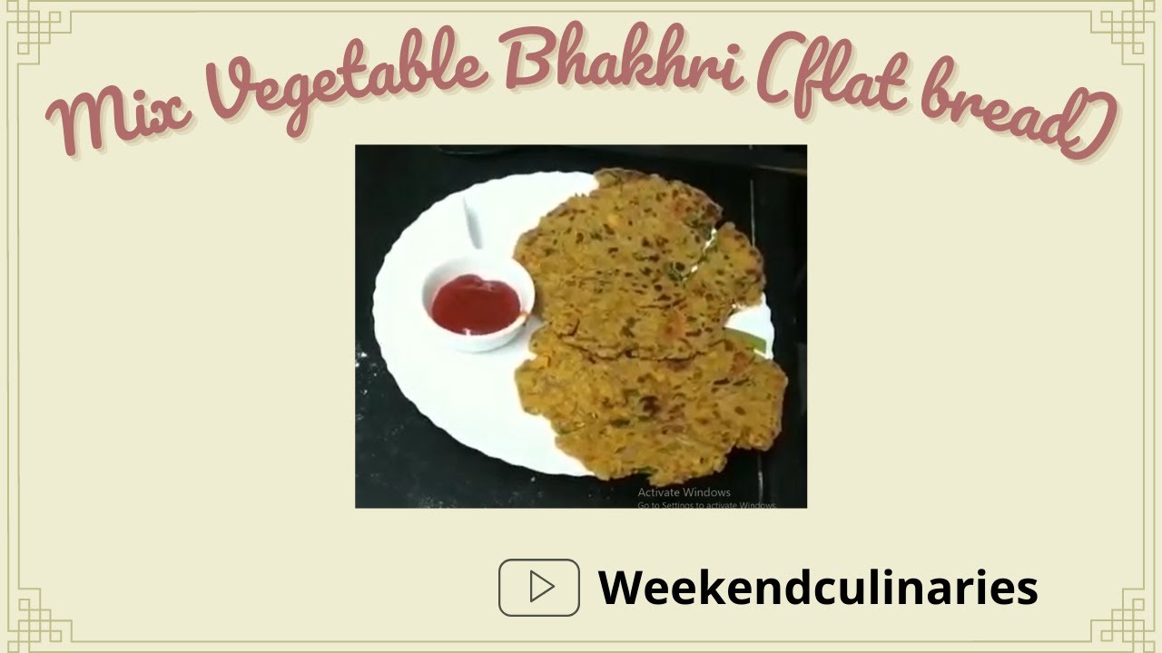 Mix Vegetable Bhakhri | Flat bread | Gujarati Recipe | Bajra Bhakhri ...