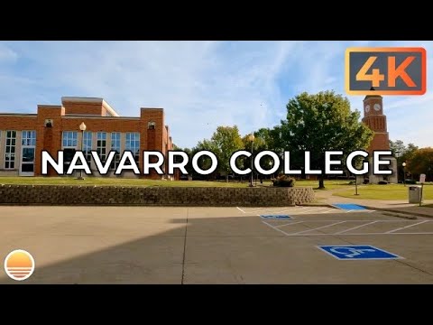 Navarro College Campus in Corsicana, Texas, USA. An UltraHD 4K Real ...
