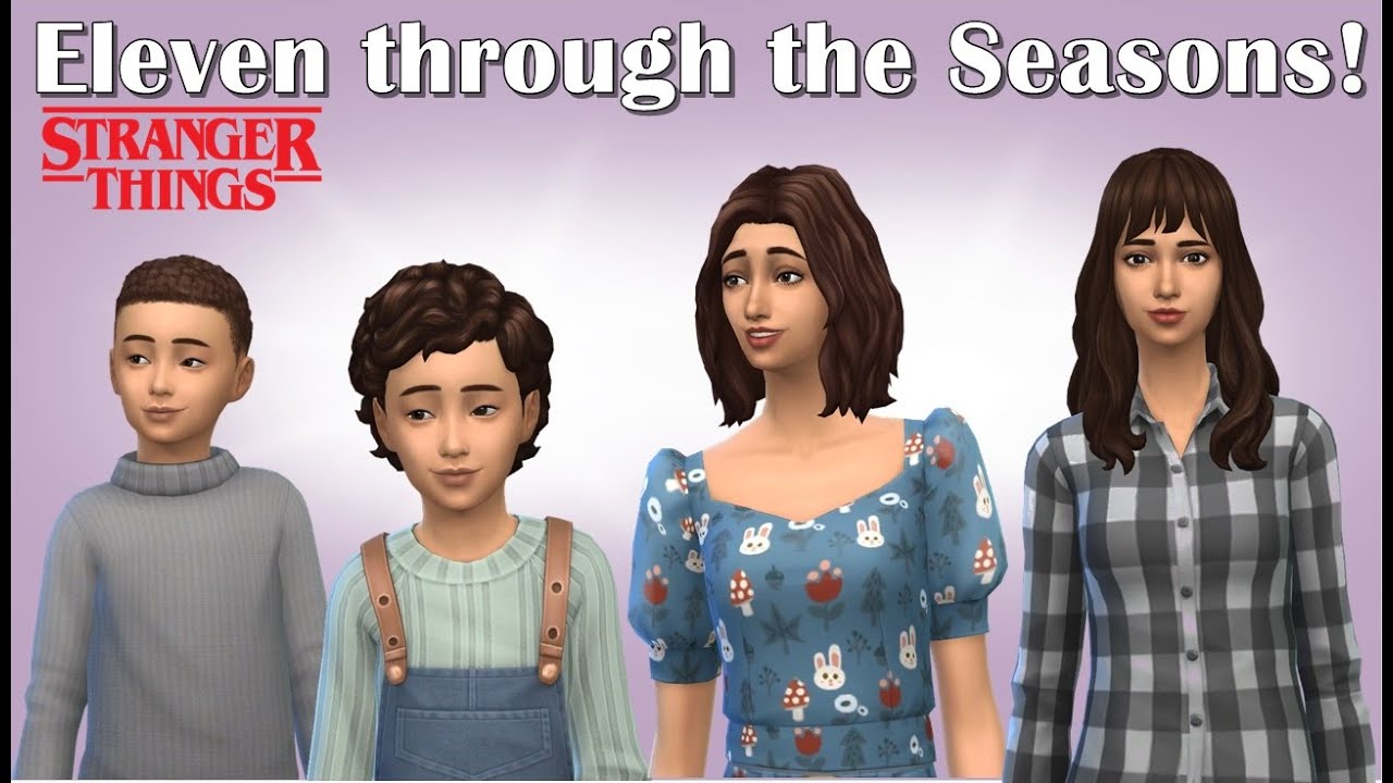 Eleven Through the Seasons! (Stranger Things) | The Sims 4 - YouTube