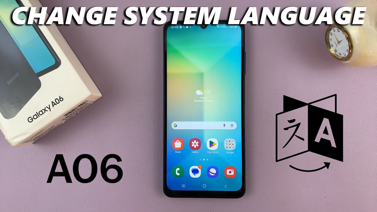 How To Change System Language On Samsung Galaxy A06 - YouTube