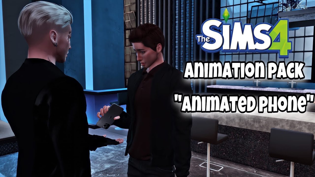 Animation pack Sims 4(Animated phone)/(DOWNLOAD) - YouTube